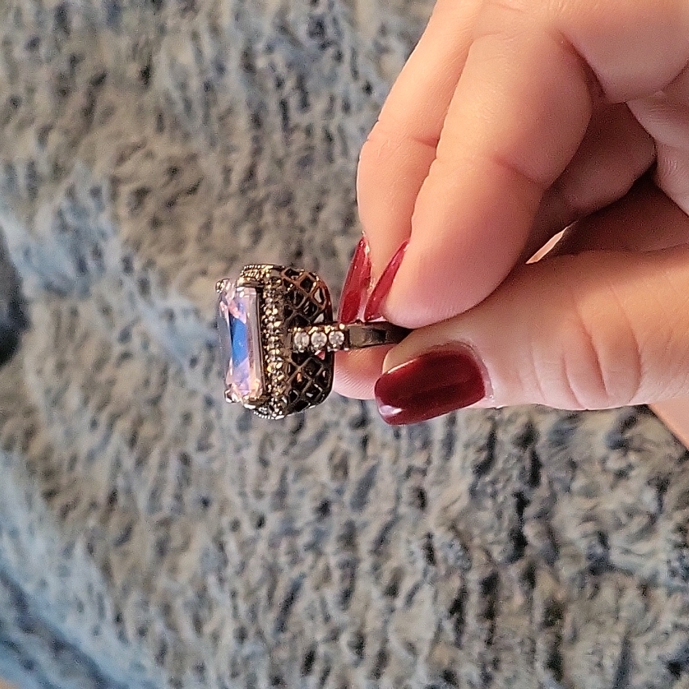 925 Over 18k Gold Seta Ring - Gem